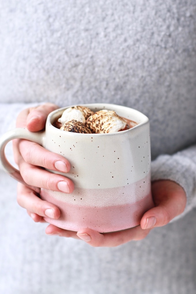 Rich & Creamy Super Healthy Hot Chocolate | Nutrition in the Kitch